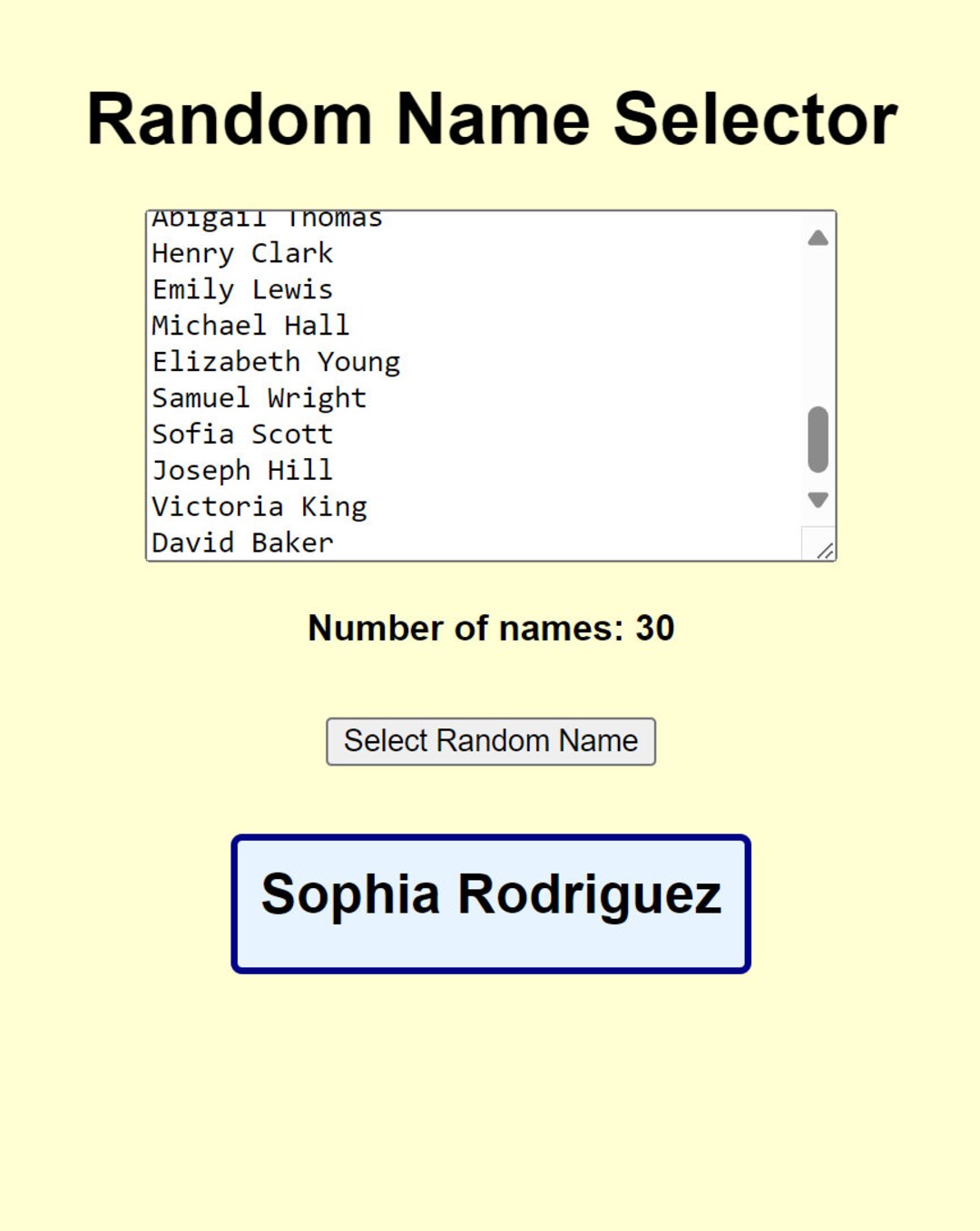 Random Name Selector - Etsy