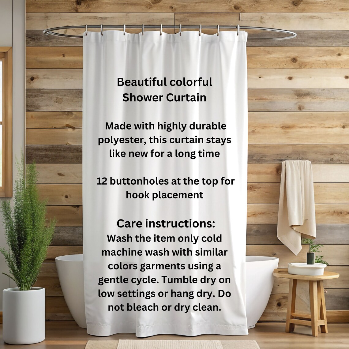 Colorful Shower Curtain, Beautiful Shower Curtain, Eyecatcher for Your ...