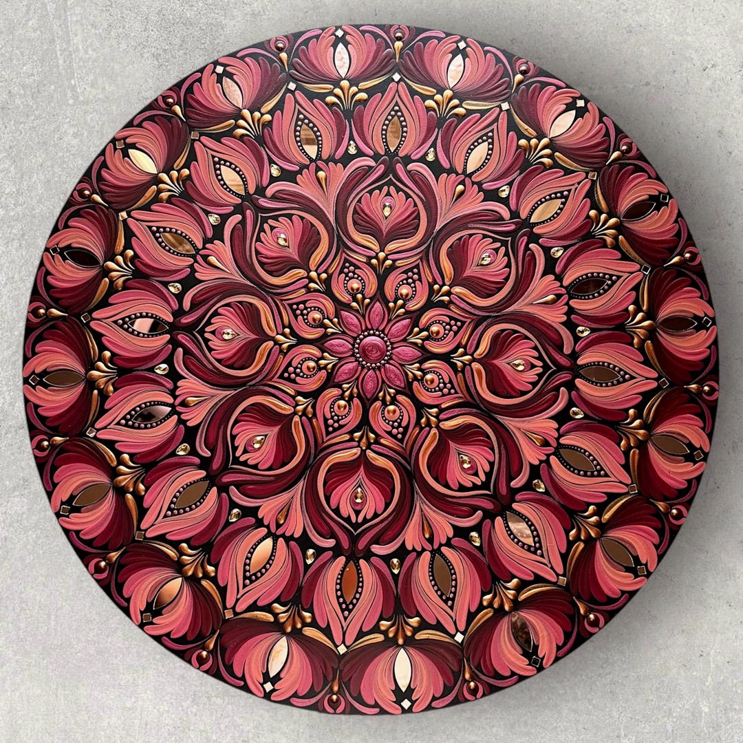 20 Inch Hand Painted Mandala | Wall Hanging | Wall Art - Etsy