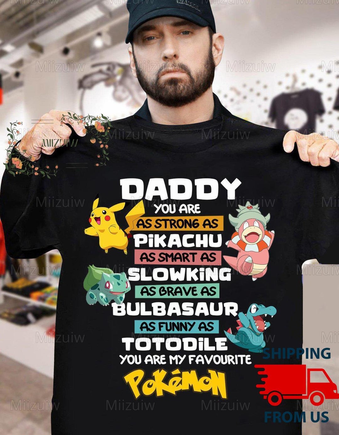Daddy Youre My Favorite Pokedad Shirt, Dad Shirt, Happy Father's Day ...