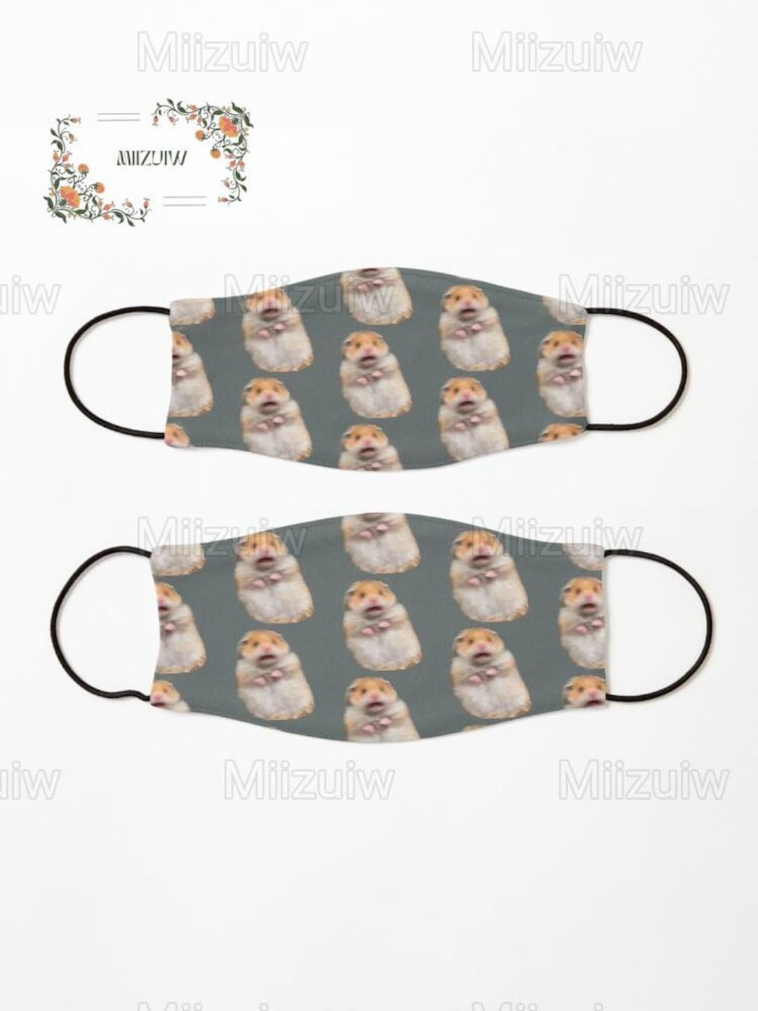 Hamster Face Mask, Hamster Meme Face Masks, Face Mask for Women ...