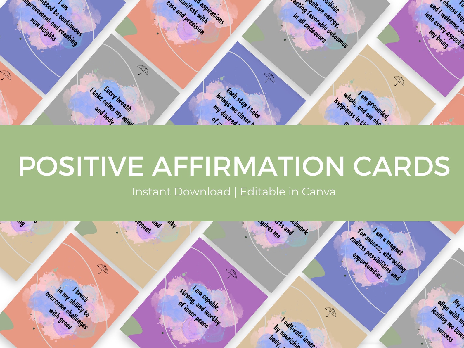 Positive Affirmation Cards Affirmation Cards Printable Affirmation ...