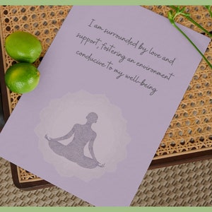 Health and Wellness Affirmation Cards Affirmation Template Mental ...