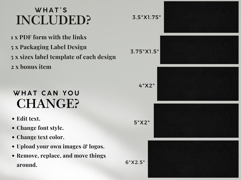 Oil & Serum Bottle Label Template Bundle: DIY Label Designs for Dropper ...