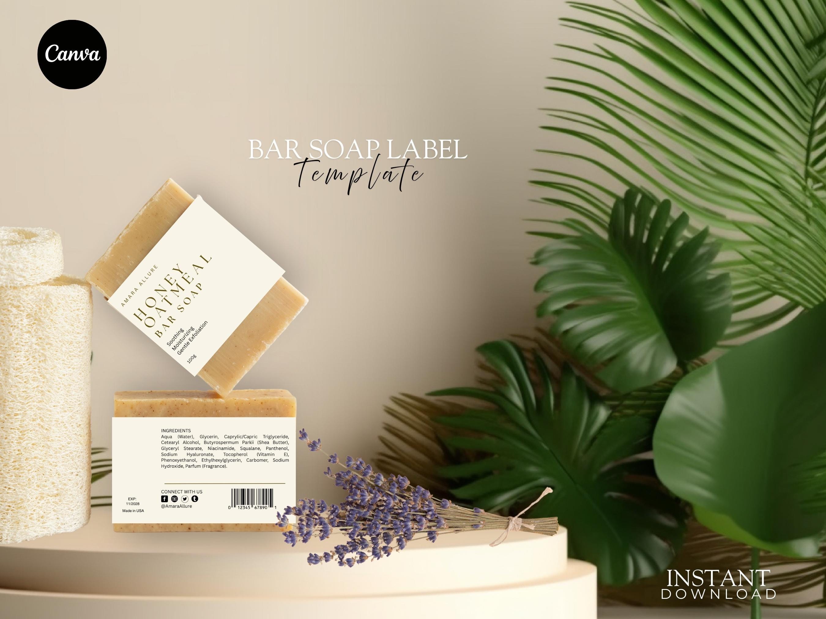 Soap Label Template for Bar Soap | Canva Editable | Minimalist Soaps ...