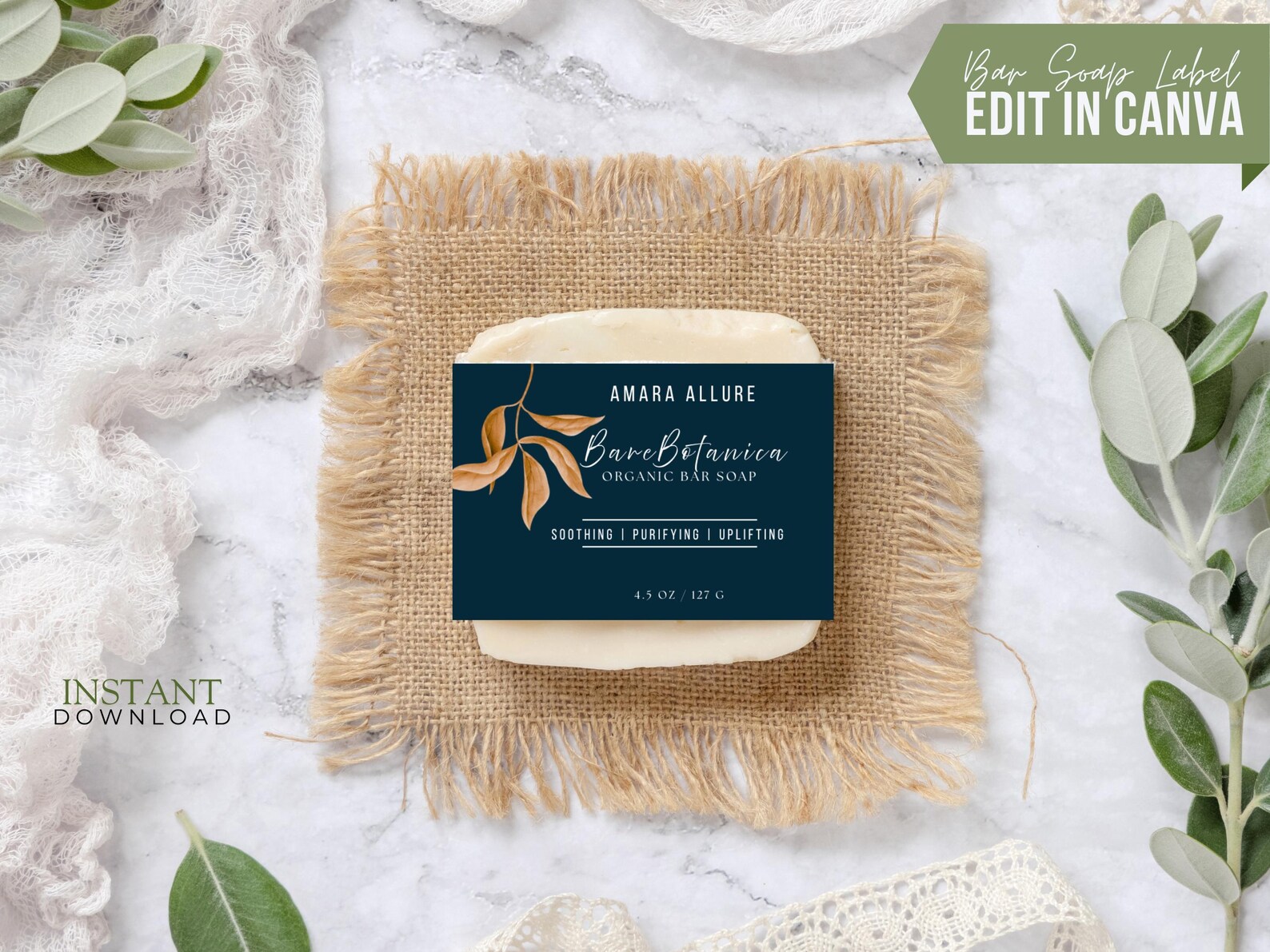 Soap Packaging Labels for Soap Printable Label Template Custom Soap ...