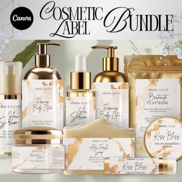 Cosmetic Labels - Etsy