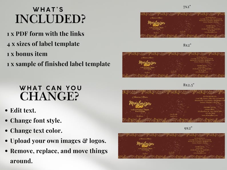 Editable Christmas Soap Label Template: Holiday Packaging (PDF) - Etsy