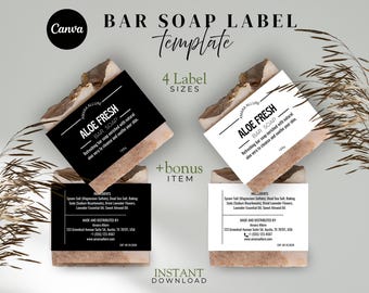 Luxury Black Gold Soap Packaging Labels for Soap Printable Label ...