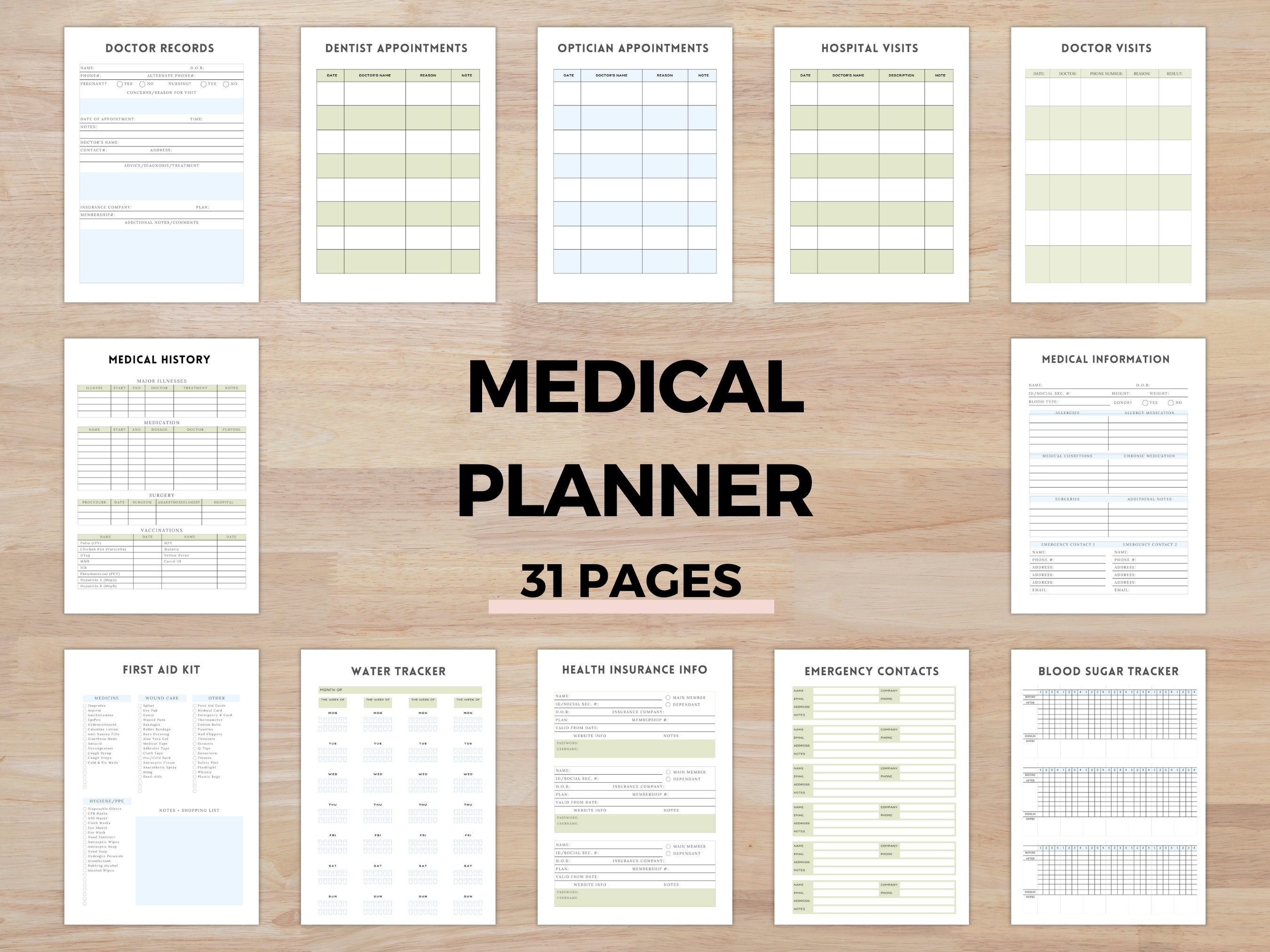 Planner Bundle Printable Planner Templates Digital Planner Printable ...