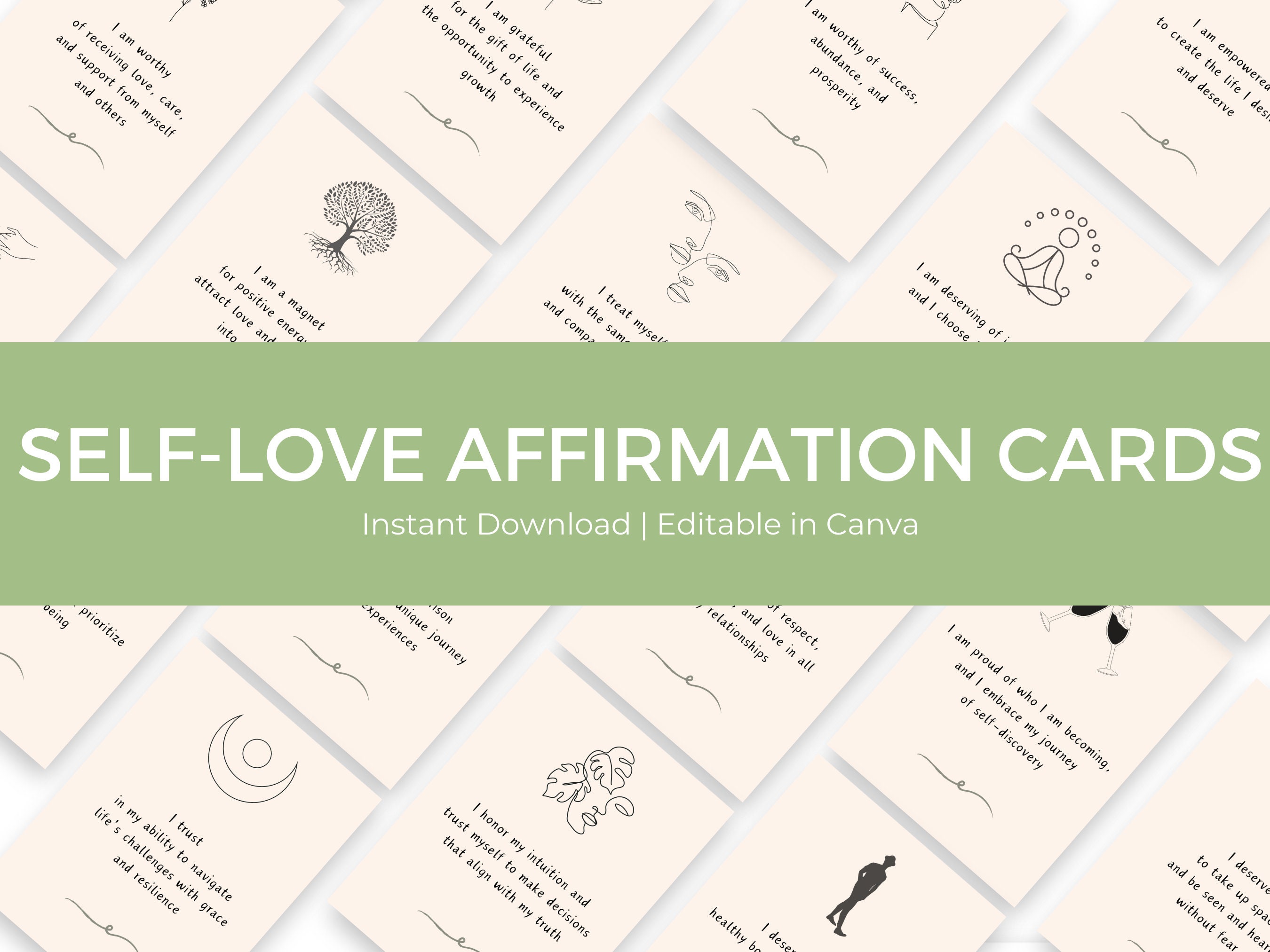 Self Love Affirmation Cards Affirmation Cards Self Esteem Self Care