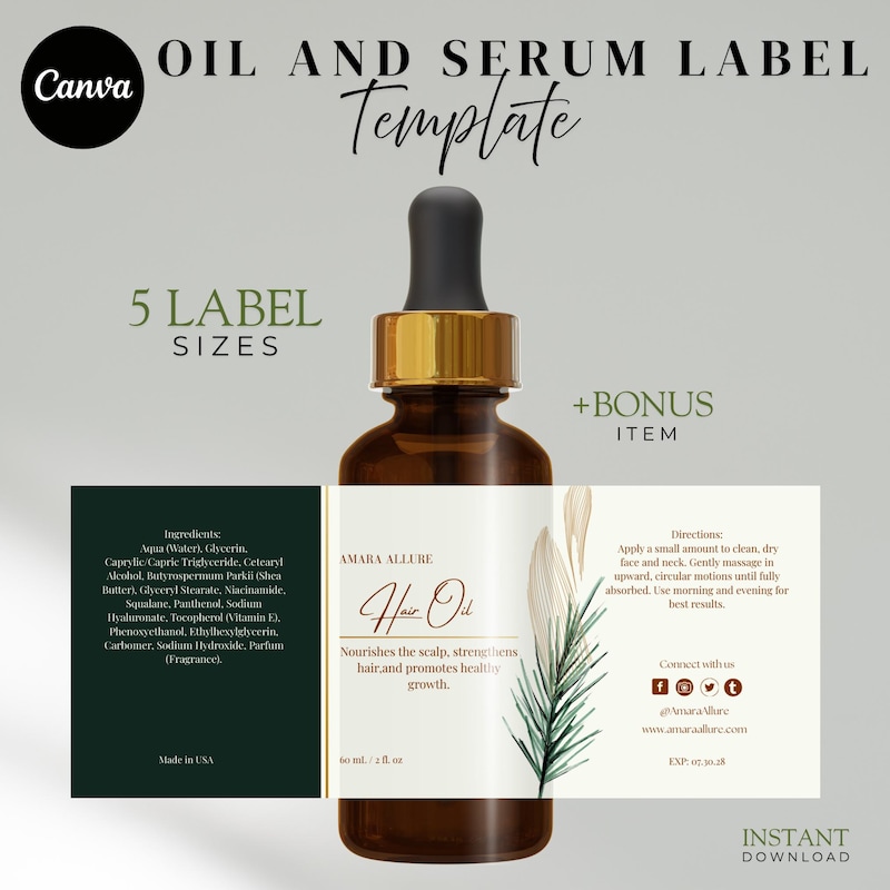 Aesthetic Beauty Labels - Etsy