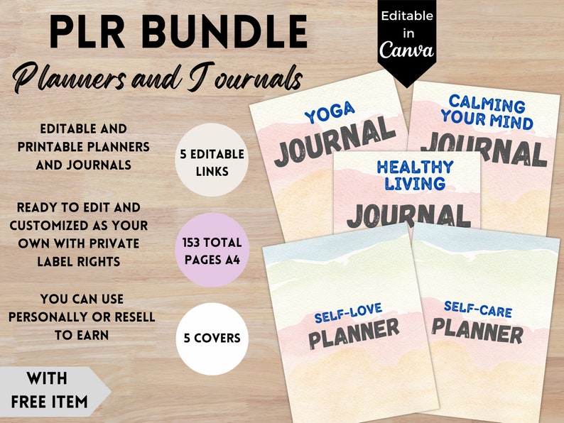 Digital Planner and Journal Bundle Digital Template Canva Digital ...