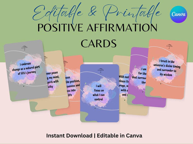 Positive Affirmation Cards Affirmation Cards Printable Affirmation ...