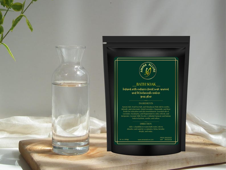 Editable Pouch Label Template Packaging Design Editable Body Product ...