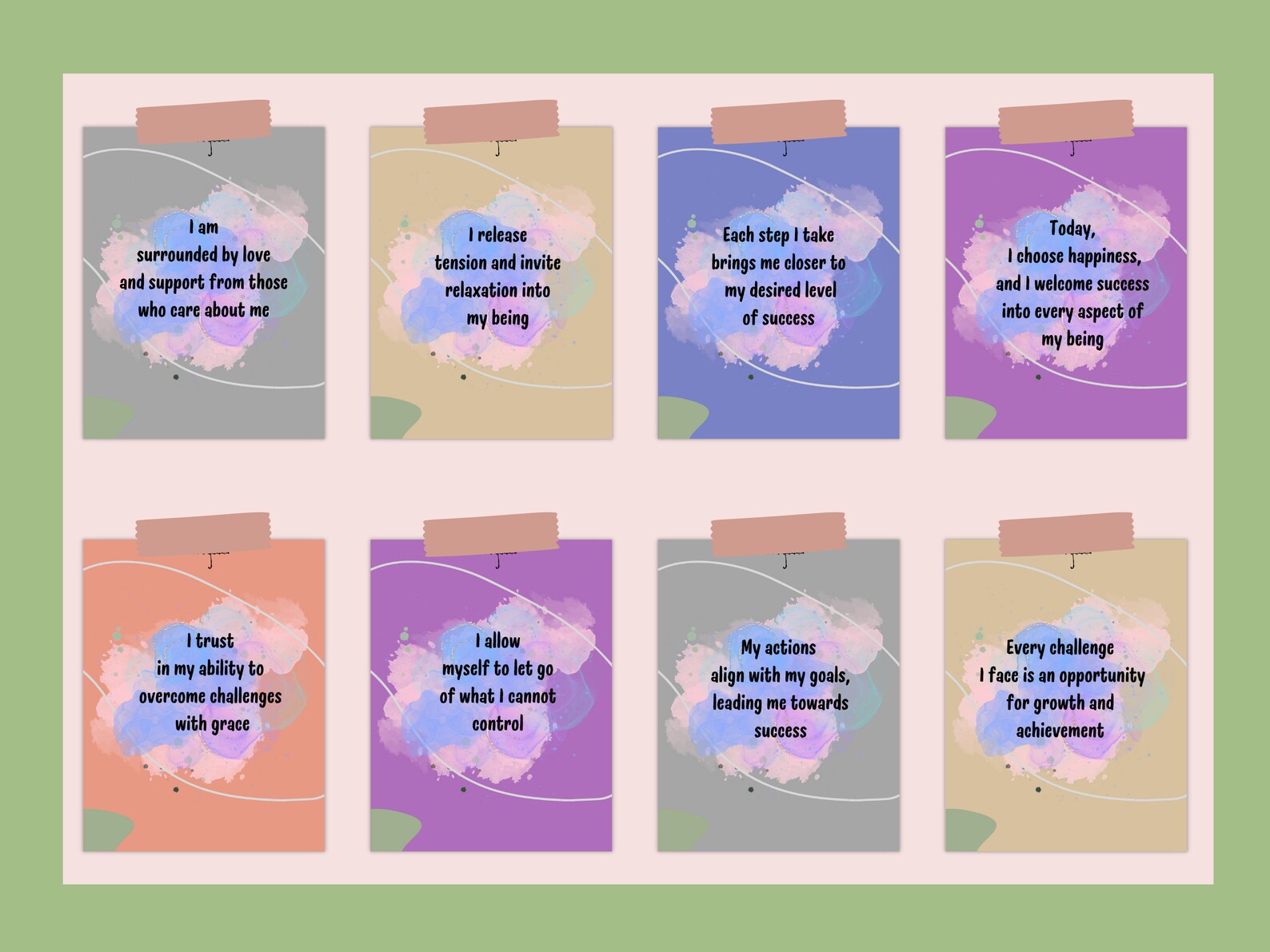 Positive Affirmation Cards Affirmation Cards Printable Affirmation ...