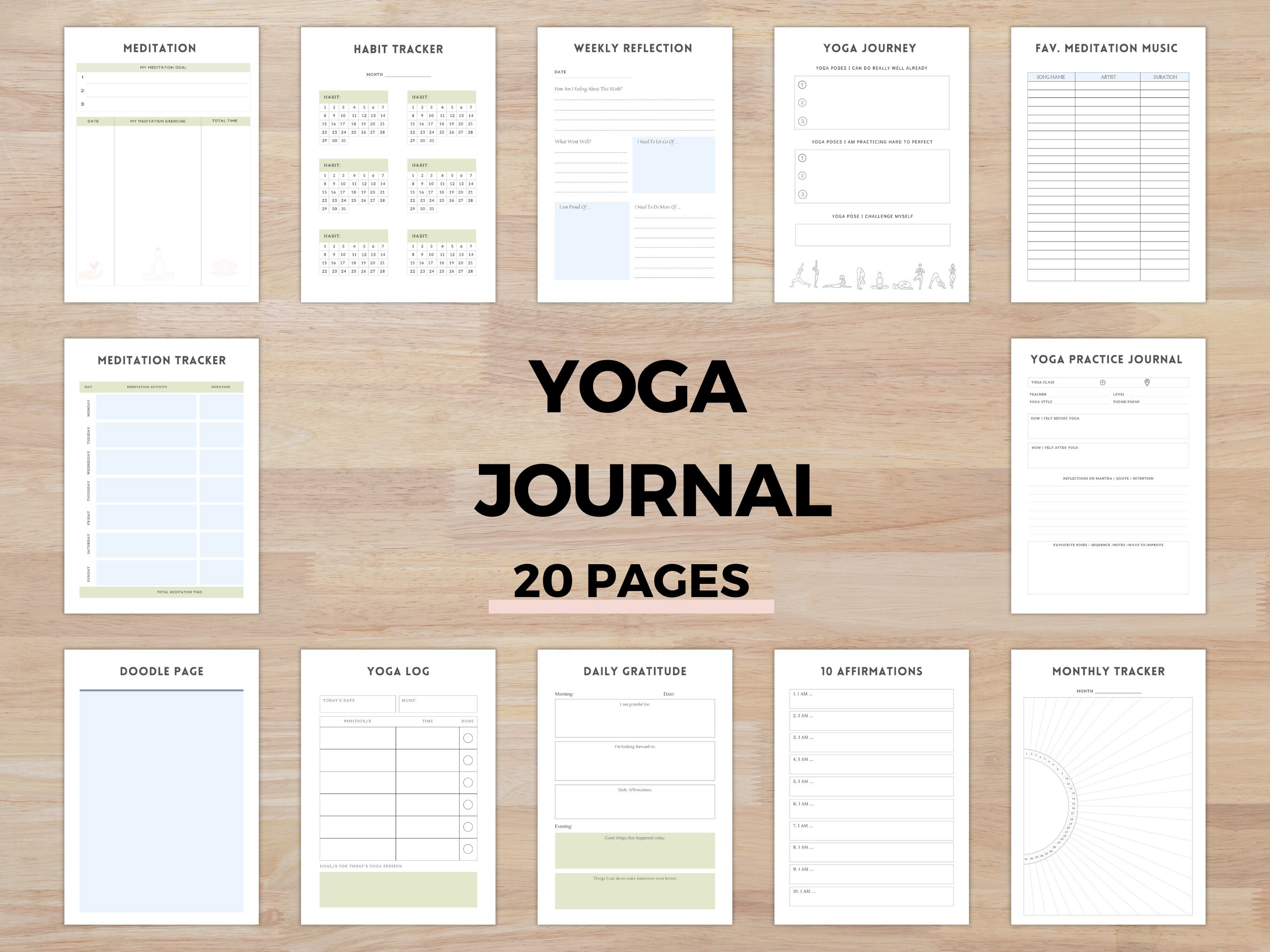 Digital Planner and Journal Bundle Digital Template Canva Digital ...
