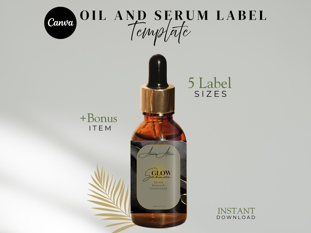 Black Marble Style Canva Label Templates Editable Product Labels ...