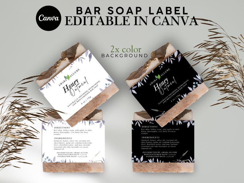 Soap Packaging Labels for Soap Pintable Label Template Custom Soap Label Stickers Design Product ...