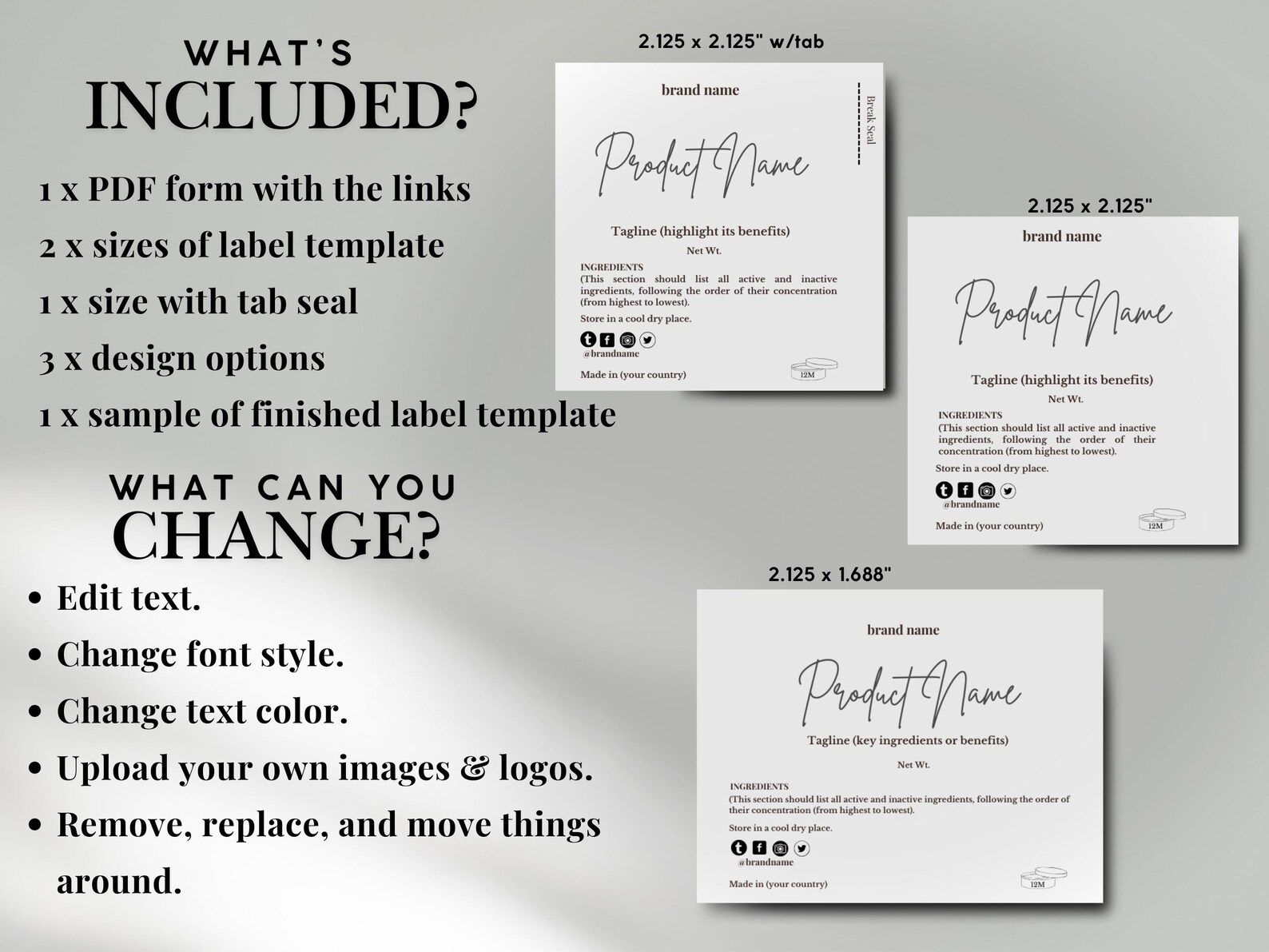 Lip Balm Labels Canva Template Printable Custom Lip Balm Stickers ...