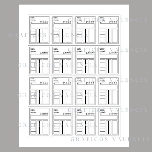 Watercolor Sample Card. A3 Printable Template. Swatch Cards - Etsy