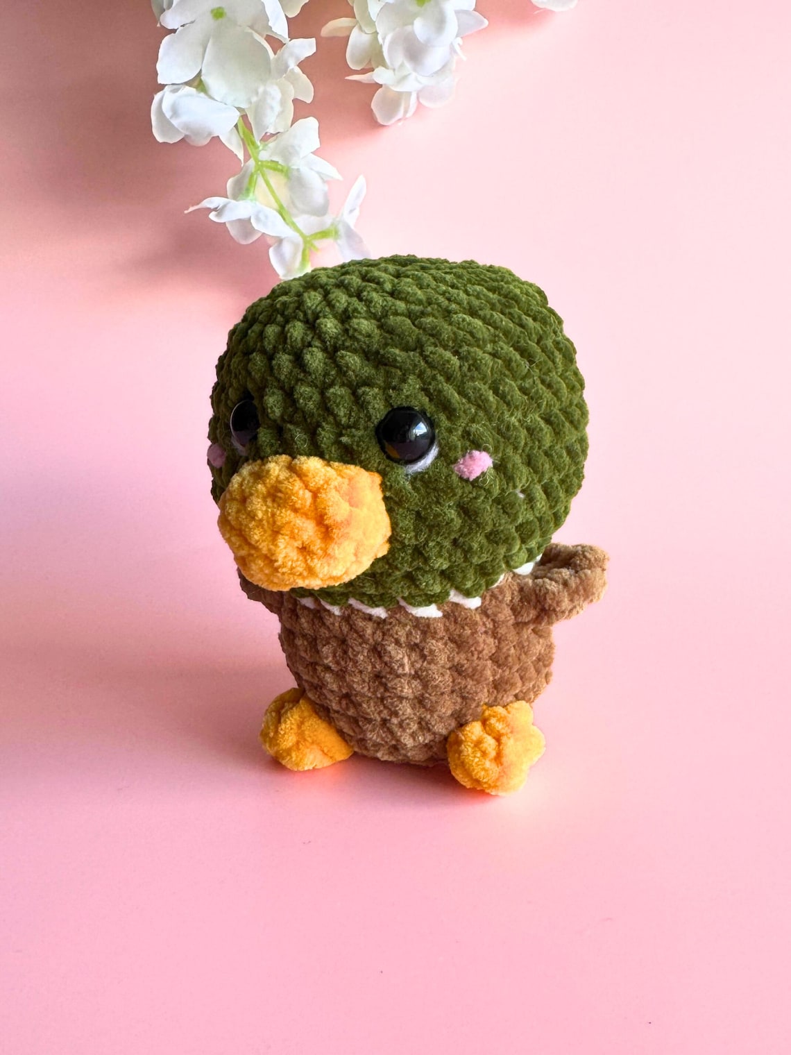 Crochet Mallard Duck Amigurumi PDF Pattern - Easy DIY Adorable Chubby ...