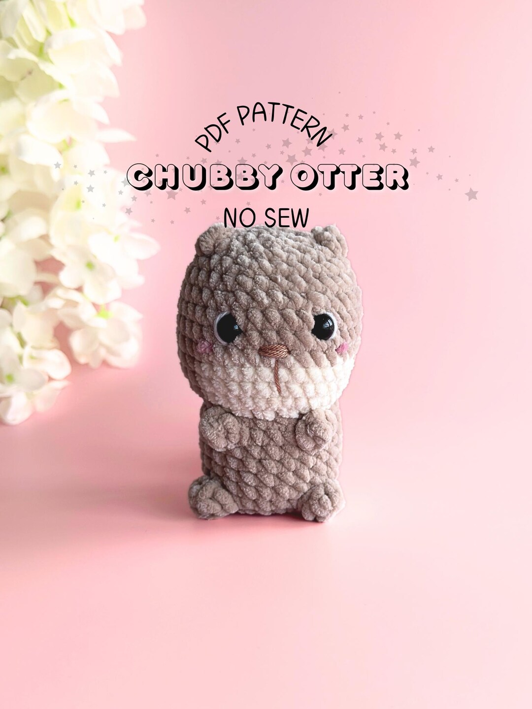 Crochet Chubby Otter Amigurumi PDF Pattern - Easy DIY Adorable Otter ...
