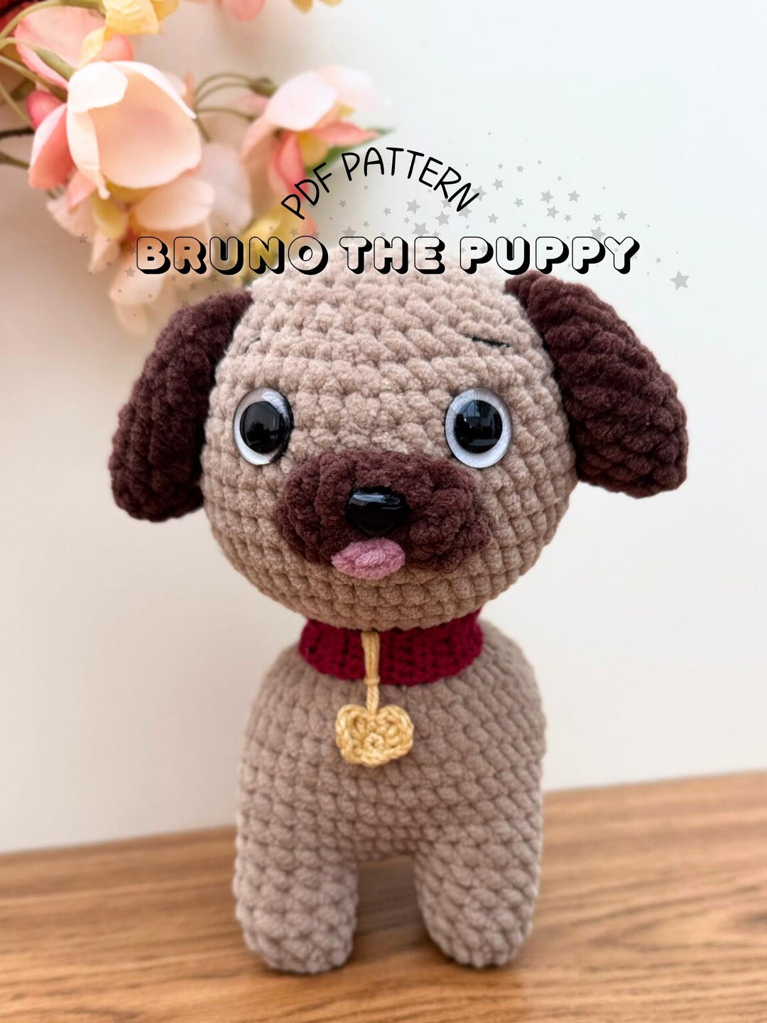 Crochet Bruno the Puppy Amigurumi PDF Pattern Easy DIY Adorable Dog ...
