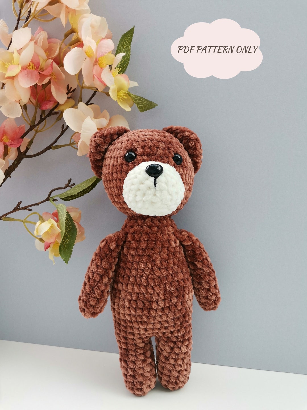 Crochet Teddy Pattern PDF Amigurumi - Etsy