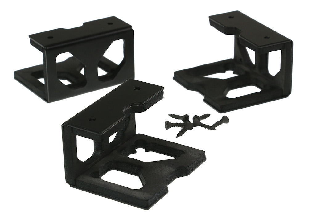 Laptop Rack Under Desk Holder Shelf Rack Storage Bracket (3 Pcs With ...