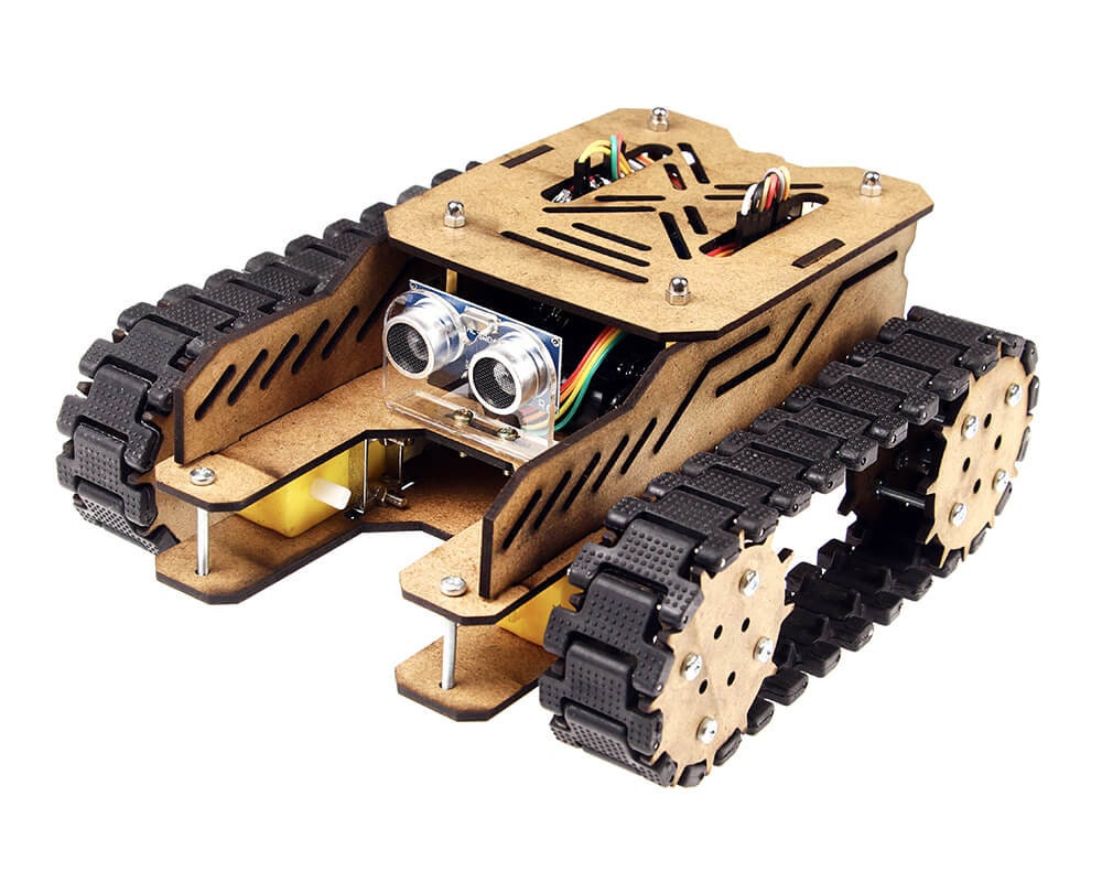 Tank Robot Beginner Level Coding Platform wooden Tank Robot Set ...