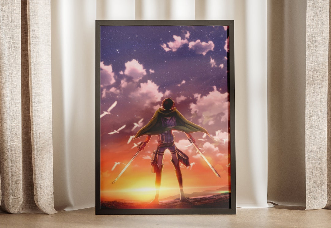 Attack on Titans, Anime Poster, Aot Wall Art, Eren Yeager Poster, Levi ...