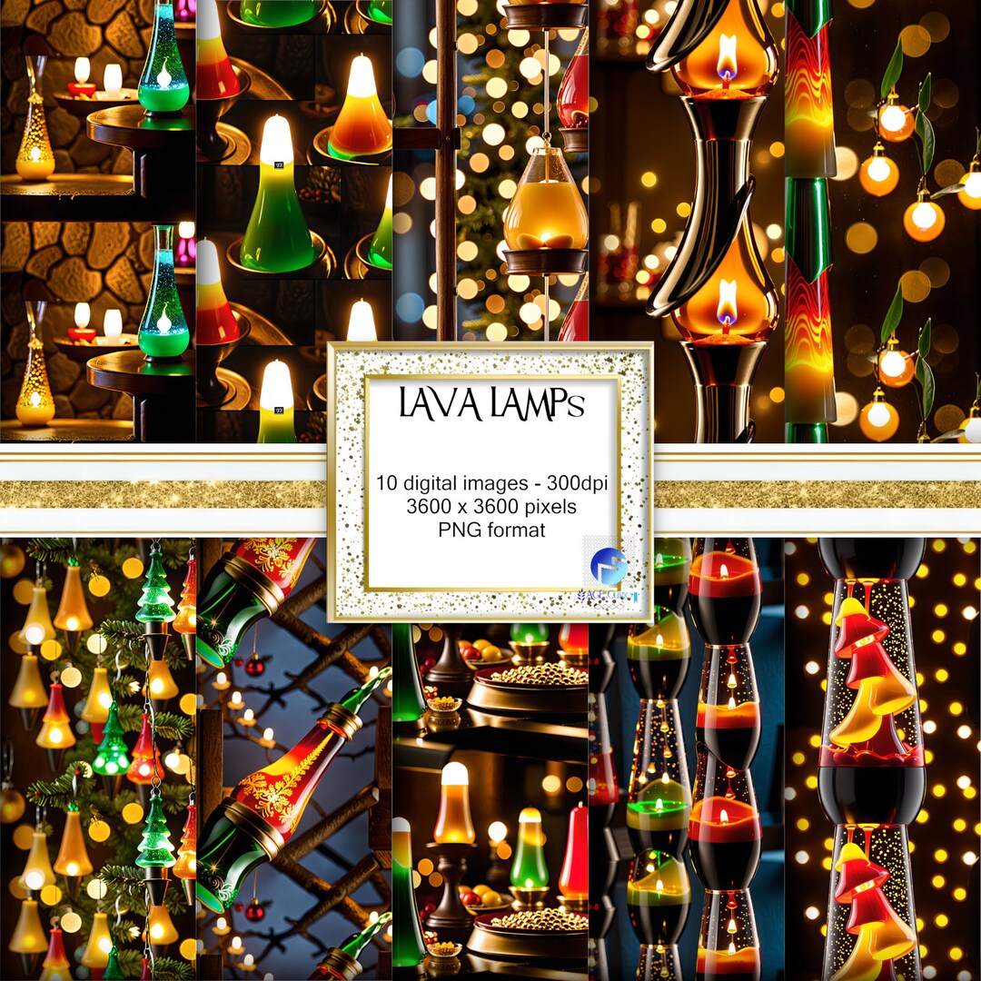 Lava Lamp Seamless Pattern Digital Paper Lamp Lava Printable Pattern ...