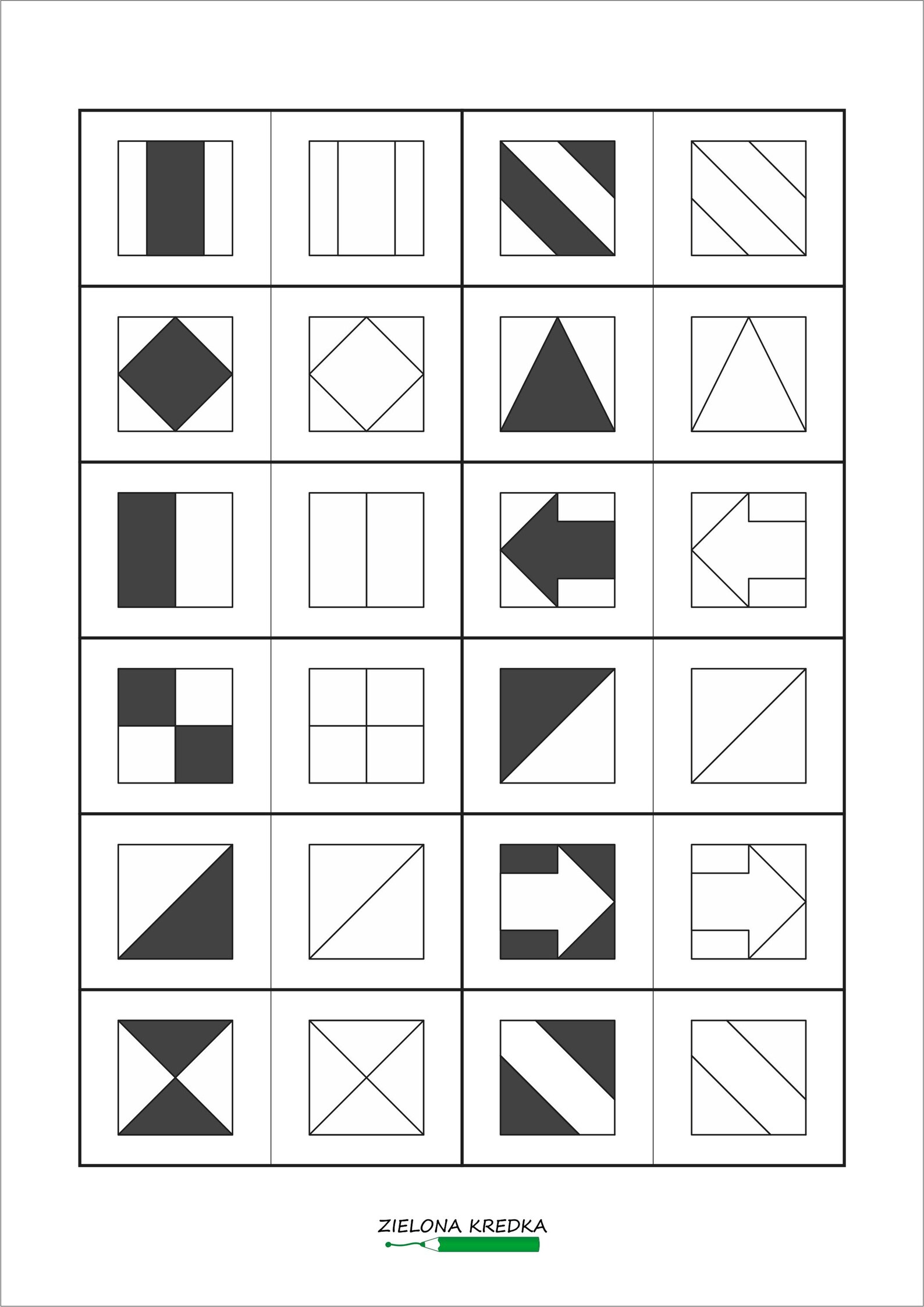 Color Matching Worksheet: Pattern Shading Activity (digital PDF ...