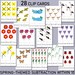 Umbrella Colors Clip Cards | Printable Activity for Kids | Color ...