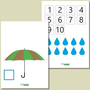 Counting to 10 Printable | Raindrop Math Activity for Preschool | Fine ...