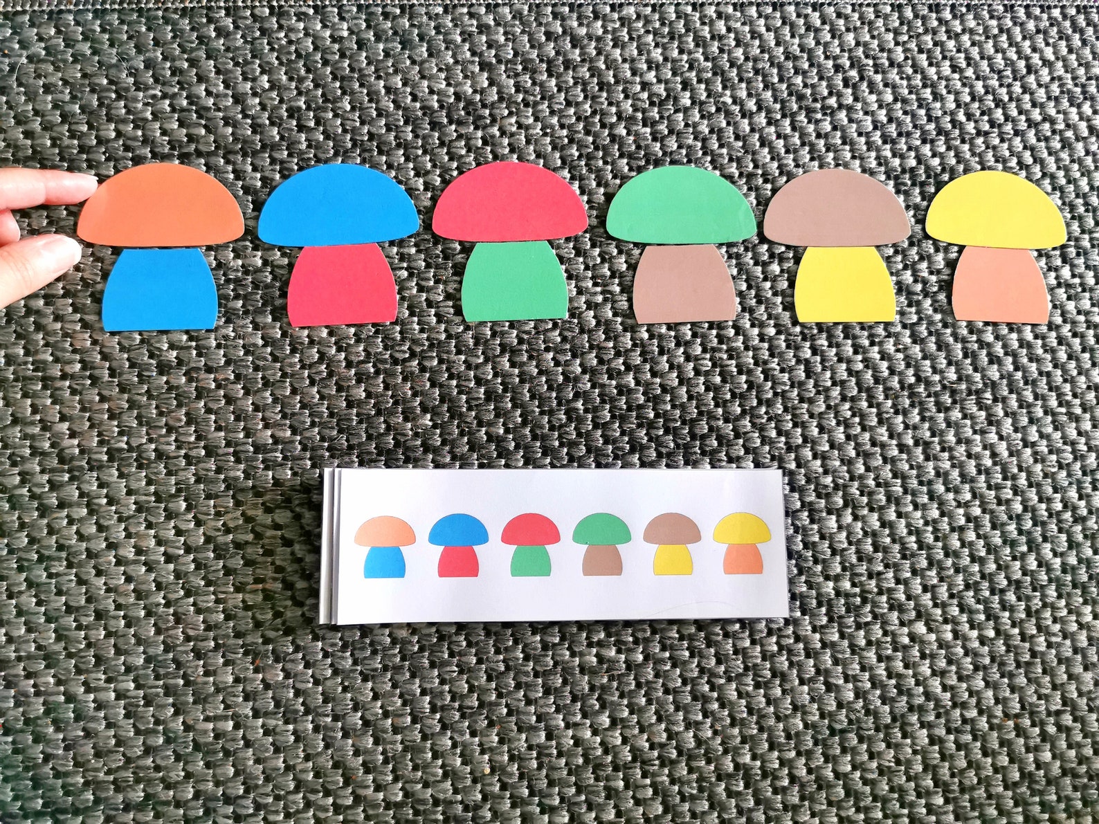 Mushroom Pattern Matching Game | Preschool Pattern Activity | Printable ...