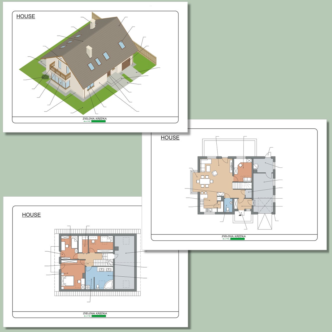 Parts of a House Diagram | English Vocabulary Activity | Educational ...