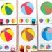 Beach Ball Color Clip Cards: Preschool Learning Activity (PDF Download ...