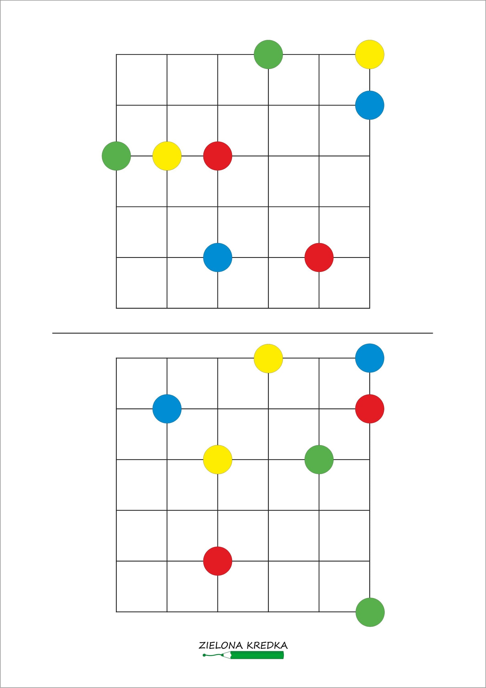 Connect the Dots Logic Puzzles | Color Matching Dot Worksheets ...