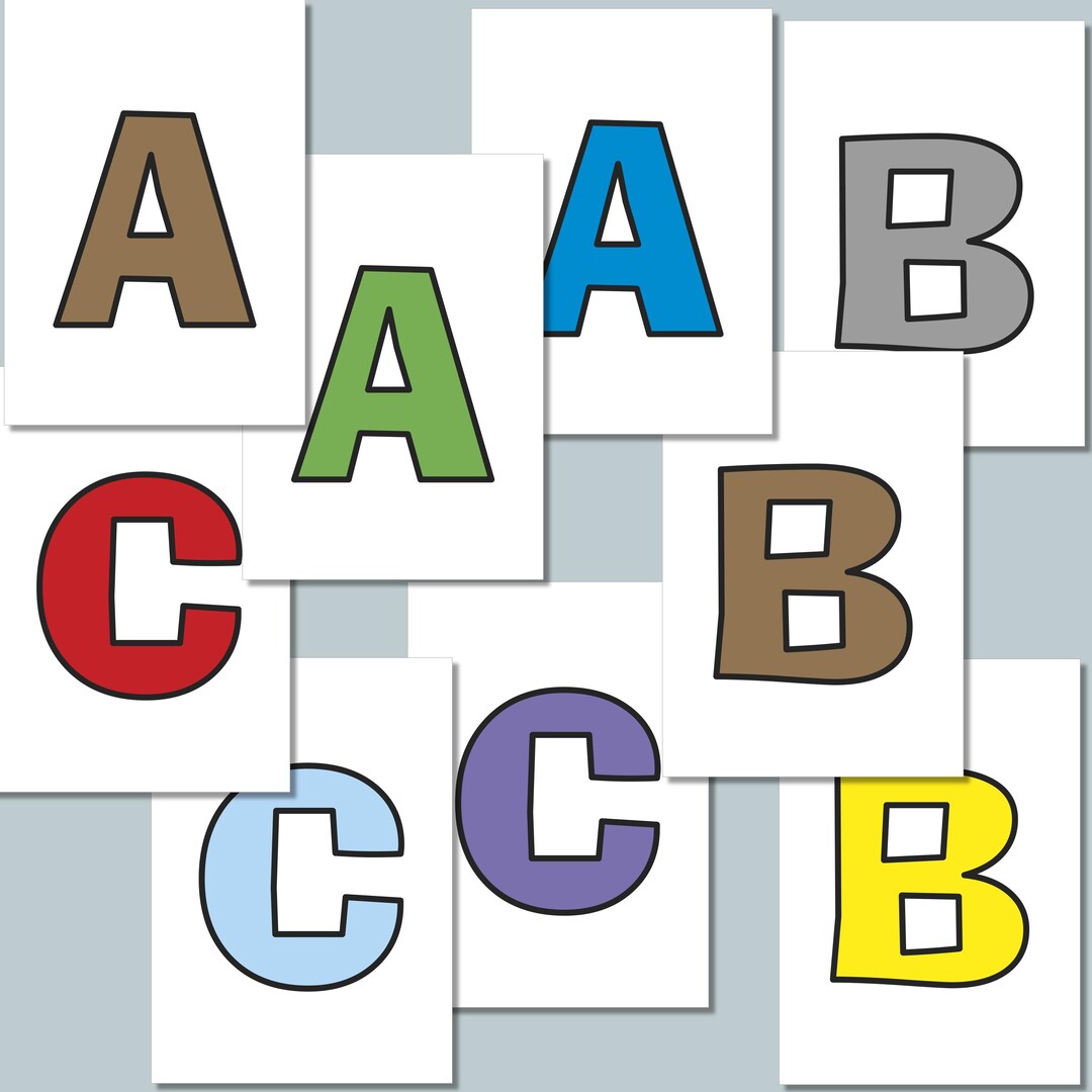 Printable Colorful Alphabet Letters – Uppercase, Lowercase ...