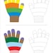 Colorful Winter Gloves, Printable Worksheets, Printable Activity for ...
