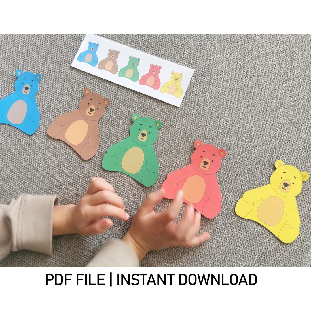 Teddy Bear Pattern Matching Game | Build the Pattern Activity ...