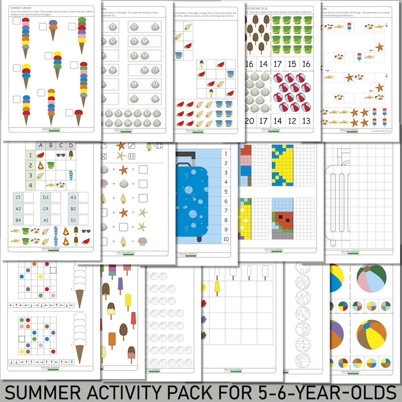 5 Year Old Activity Book - Etsy
