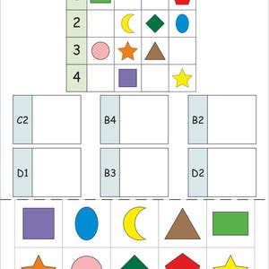 Shape Coordinates Tables | Printable Coding Worksheets for Kids ...