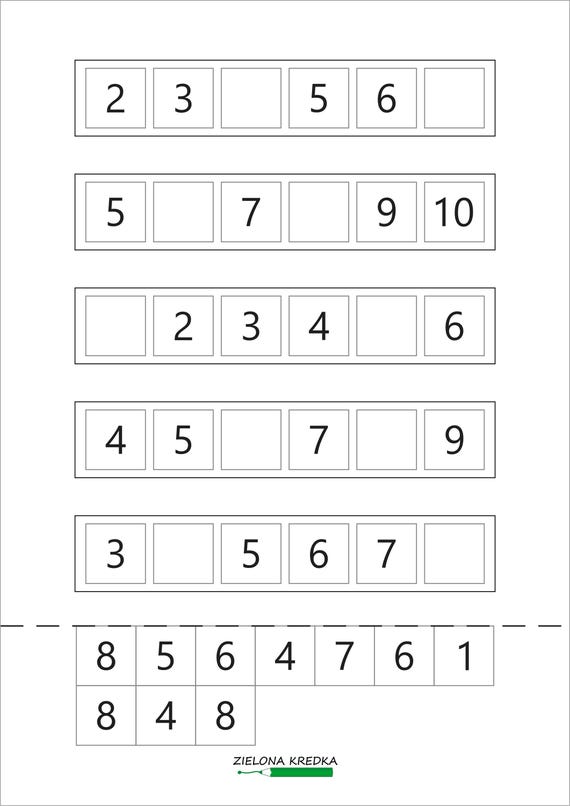 Hojas De Trabajo De Los Números Del 1 Al 10 Para Preescolar