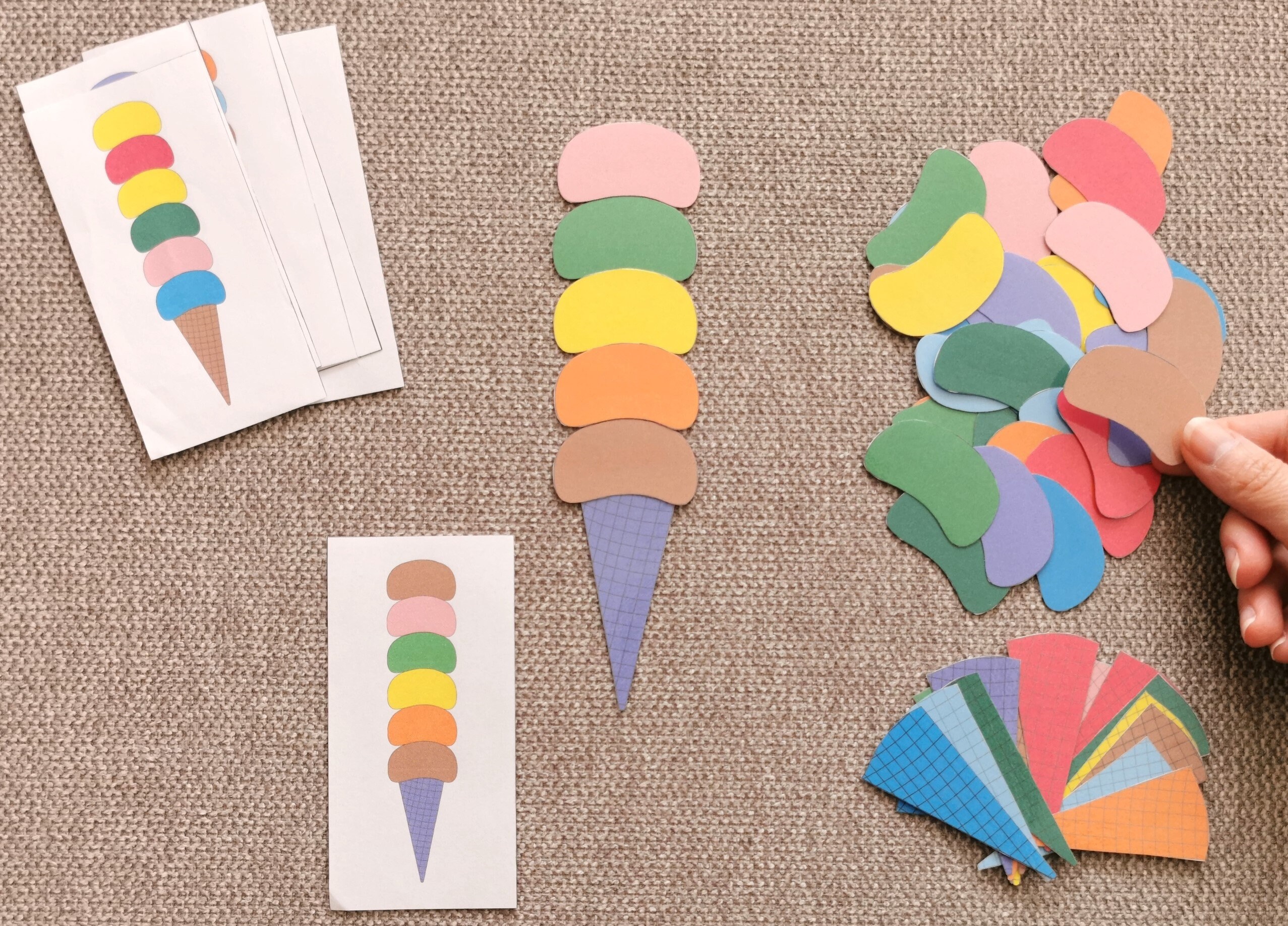 Ice Cream Color Matching Activity: Summer Preschool Printable (digital ...