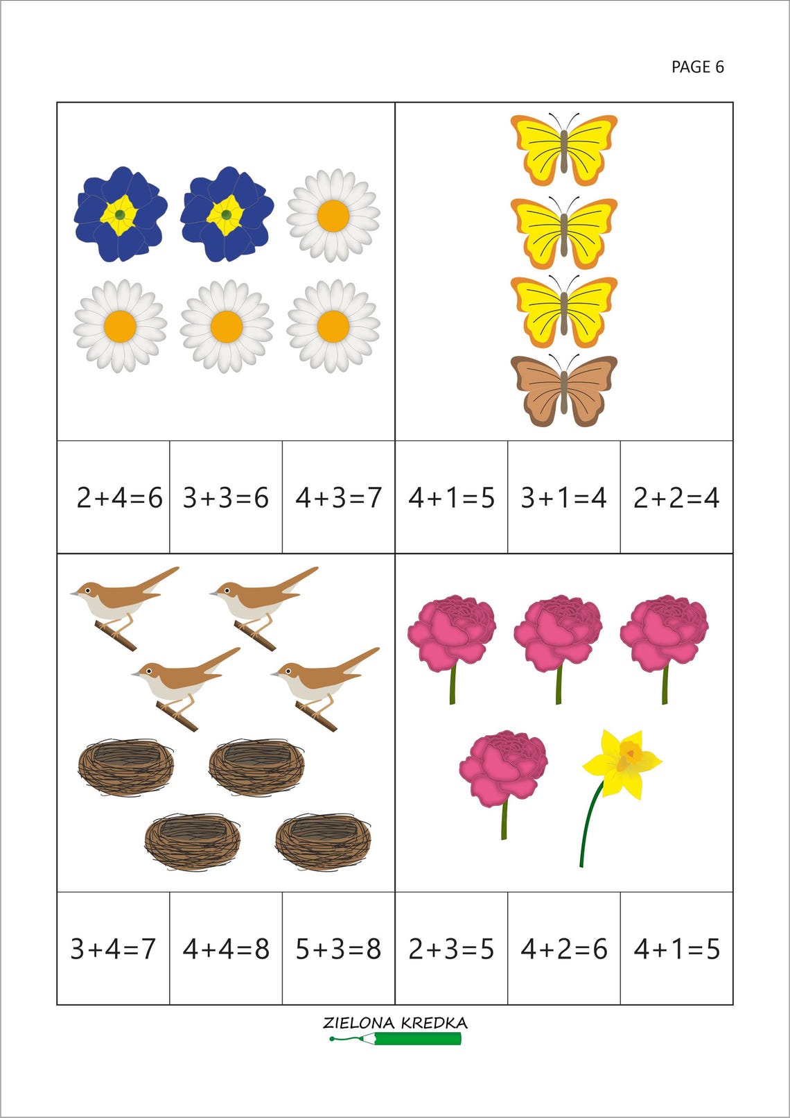 Spring Count and Clip Cards Printable | Counting 1–10 Preschool Math ...