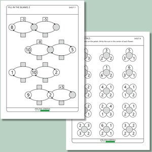 Addition and Subtraction Within 10 + Answer Key - Printable Math ...