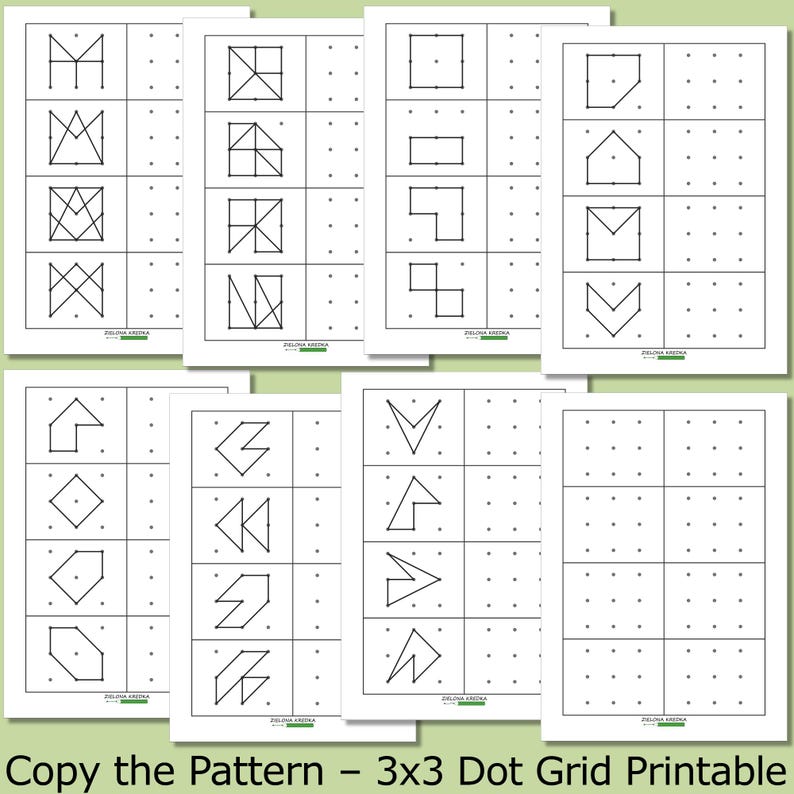 Copy the Pattern Worksheets, Connect the Dots Activity Printable ...